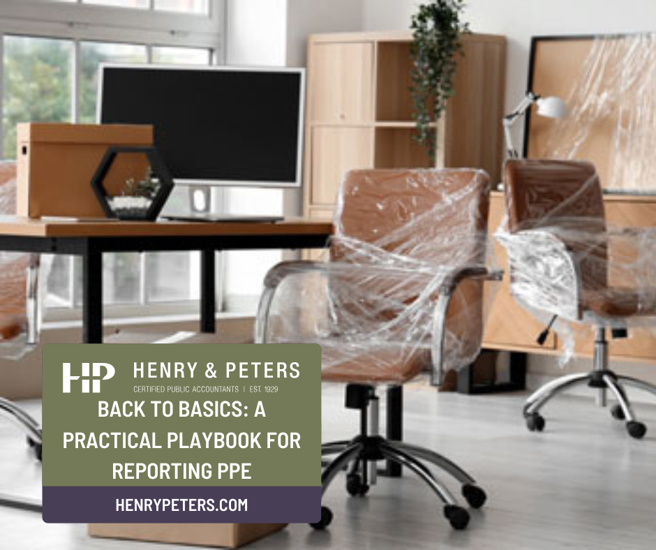 Back to basics: A practical playbook for reporting PPE - Henry & Peters ...