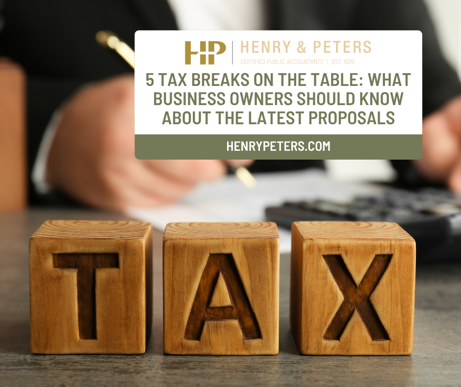 5 tax breaks on the table: What business owners should know about the ...