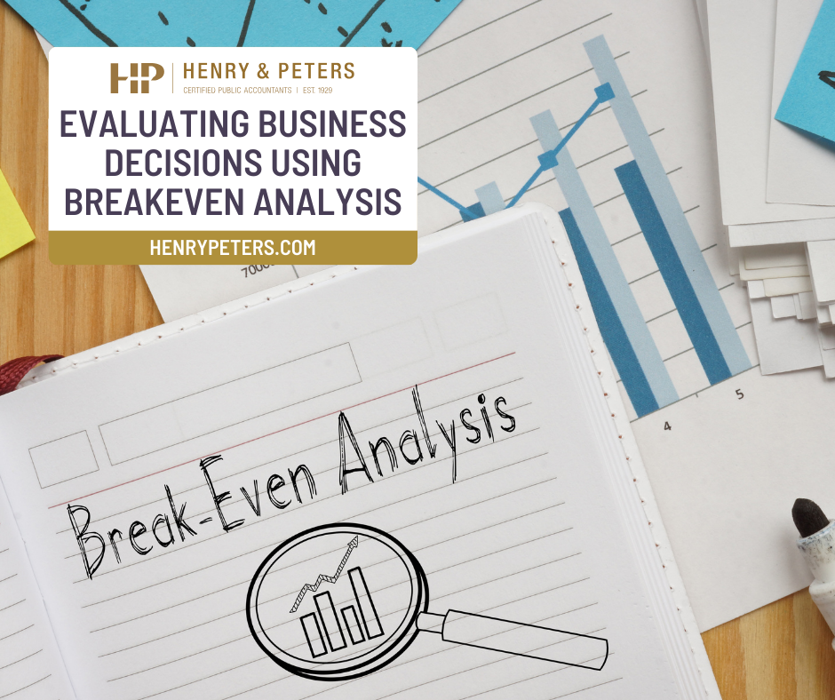Evaluating business decisions using breakeven analysis - Henry & Peters ...