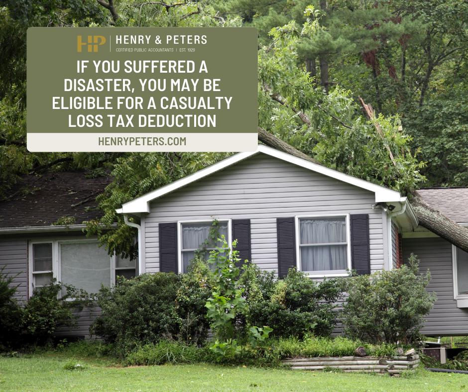 If you suffered a disaster, you may be eligible for a casualty loss tax ...